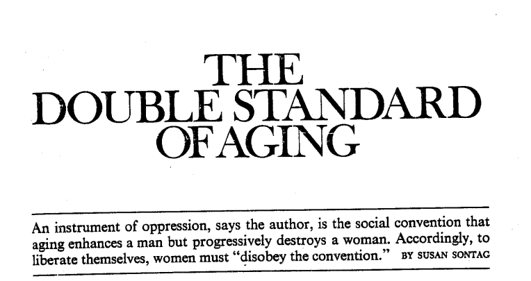 The Double Standard of Aging – dtpd